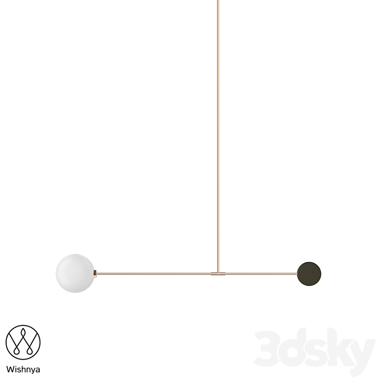 Libra disc by Wishnya - Pendant light - 3D model