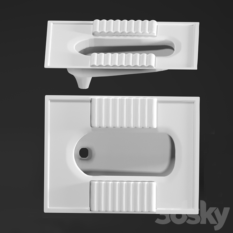 Iranian Toilet - Toilet and Bidet - 3D model