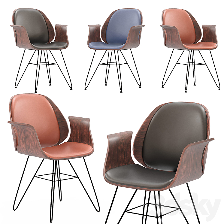 Corvus marsala - Chair - 3D model