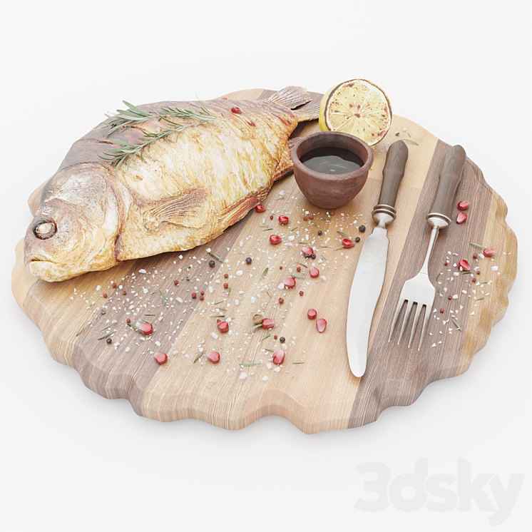 Fish - Food and drinks - 3D model