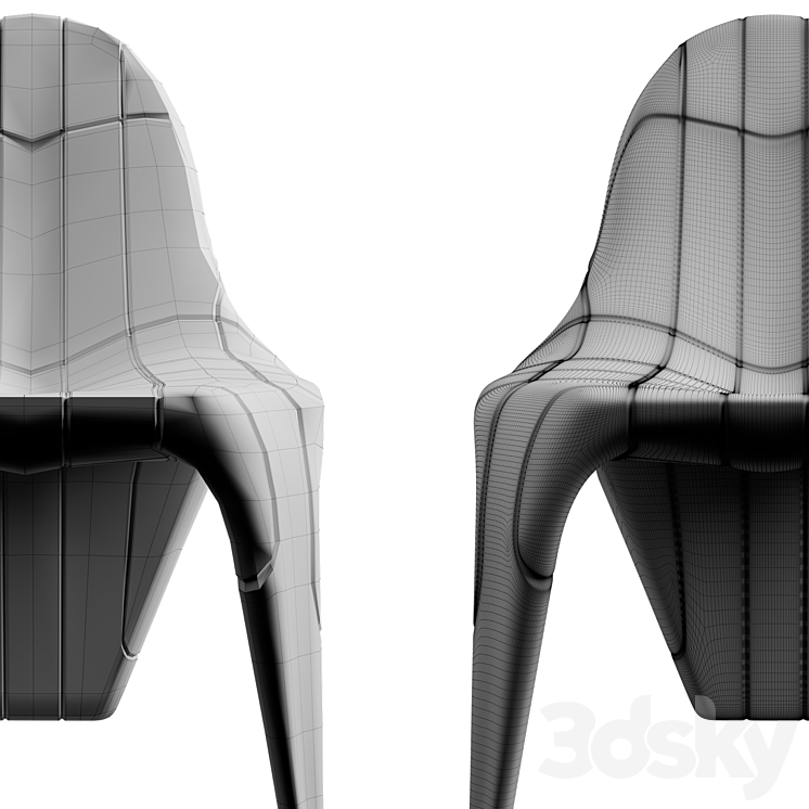 Vondom - F3 chair - Chair - 3D model