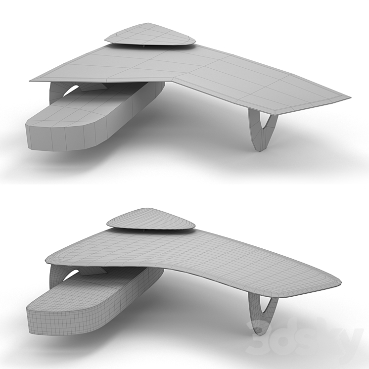 Tama desk walter knoll - Office furniture - 3D model