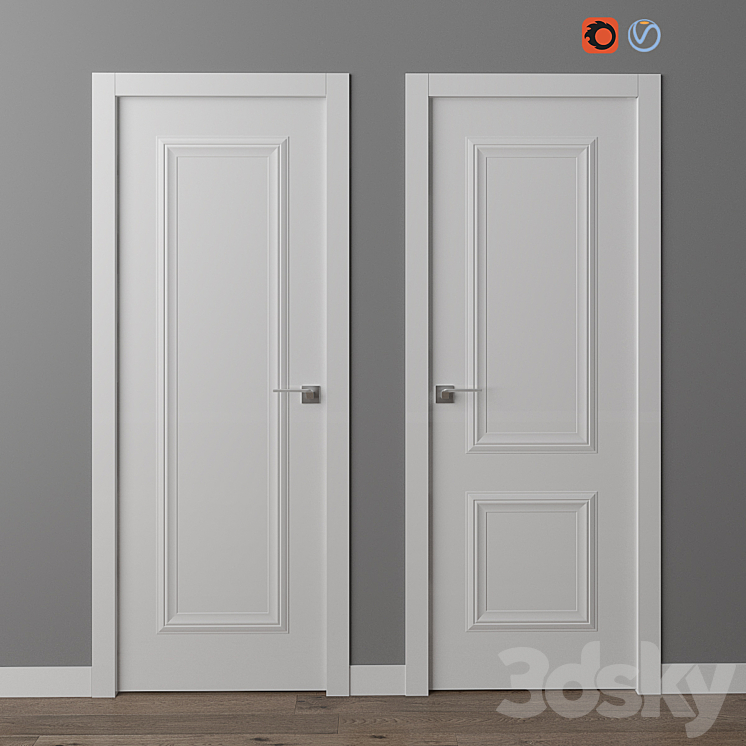 [3DSKY] Doors Profil Doors LK Series Part 4 3D Model | NEW UPDATE 2023