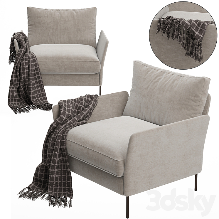 [3DSKY] OUTLINE CHAIR 3D Model | NEW UPDATE 2023