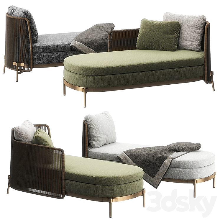 [3dsky] Tape Outdoor Daybed By Minotti 3d Model New Update 2023