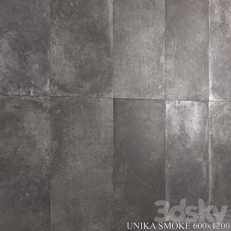 ABK Unika Smoke 600x1200 - Tile - 3D model