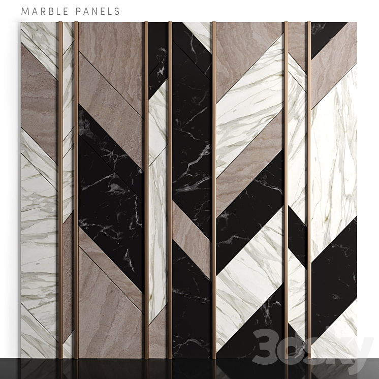 [3DSKY] Marble Panels 3D Model | NEW UPDATE 2023