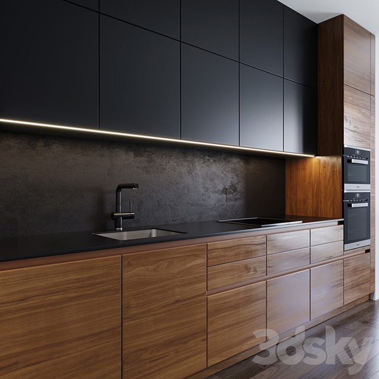 [3DSKY] Kitchen LEICHT 3D Model | NEW UPDATE 2023