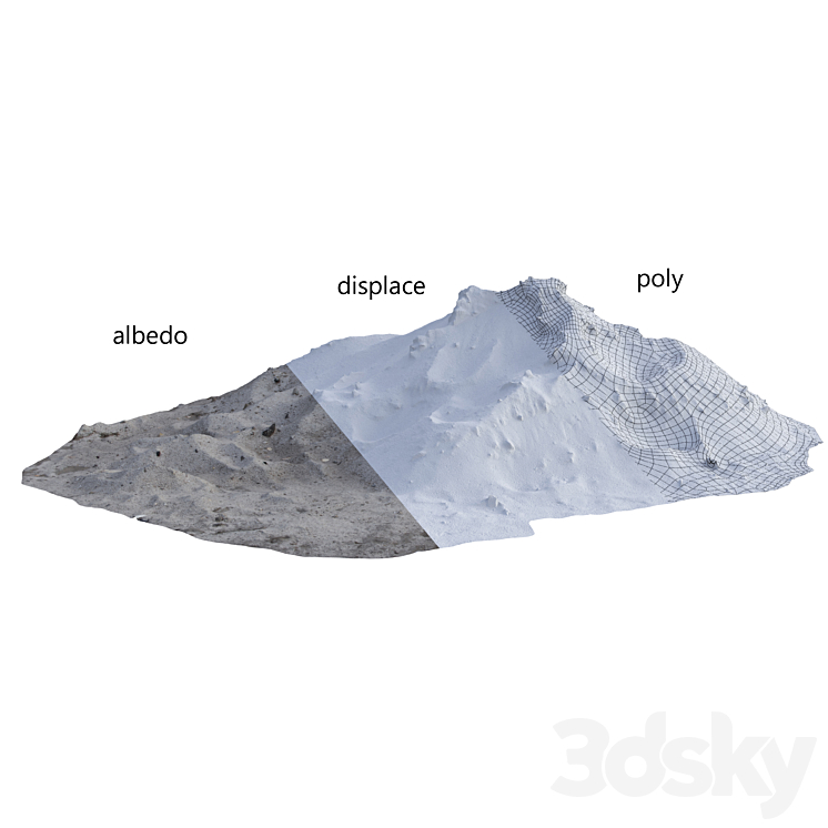 Pile_Sand - Environment elements - 3D model