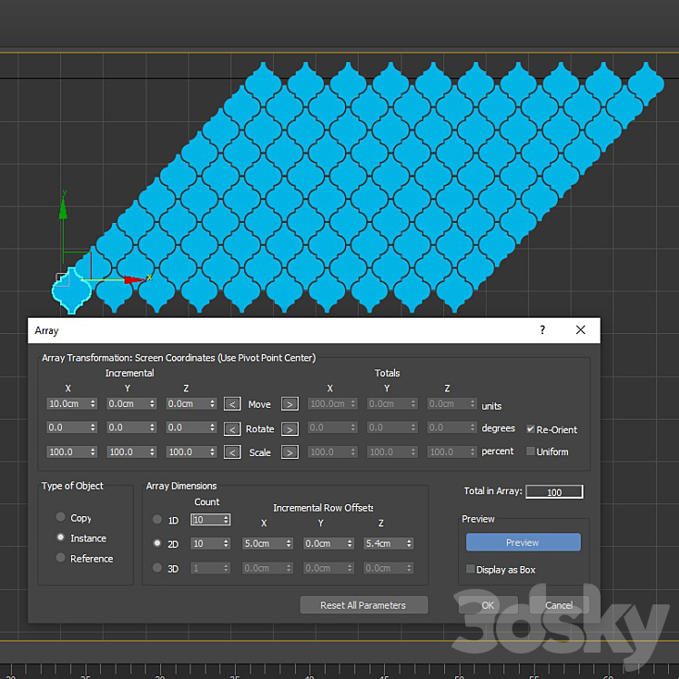 Moroccan tiles - Tile - 3D model