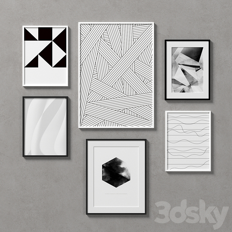 Gallery Wall_035 - Frame - 3D model