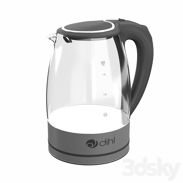 Electric tea kettles - Kitchen appliance - 3D model