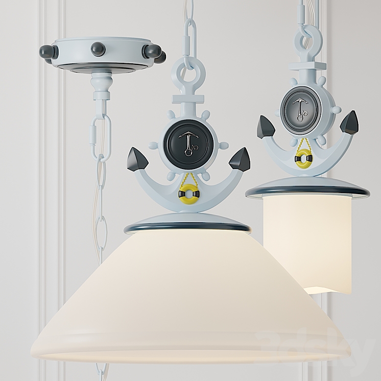 Adjustable Cylinder Flared Anchor Kids Pendant Light - Pendant light ...