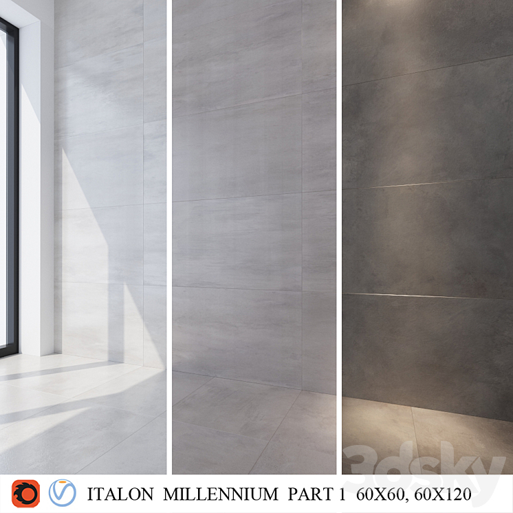 Italon millennium part 1 - Tile - 3D model