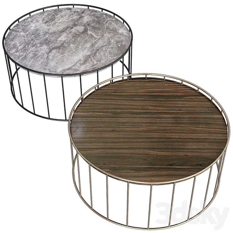 Caulfield Minotti coffee tables - Table - 3D model