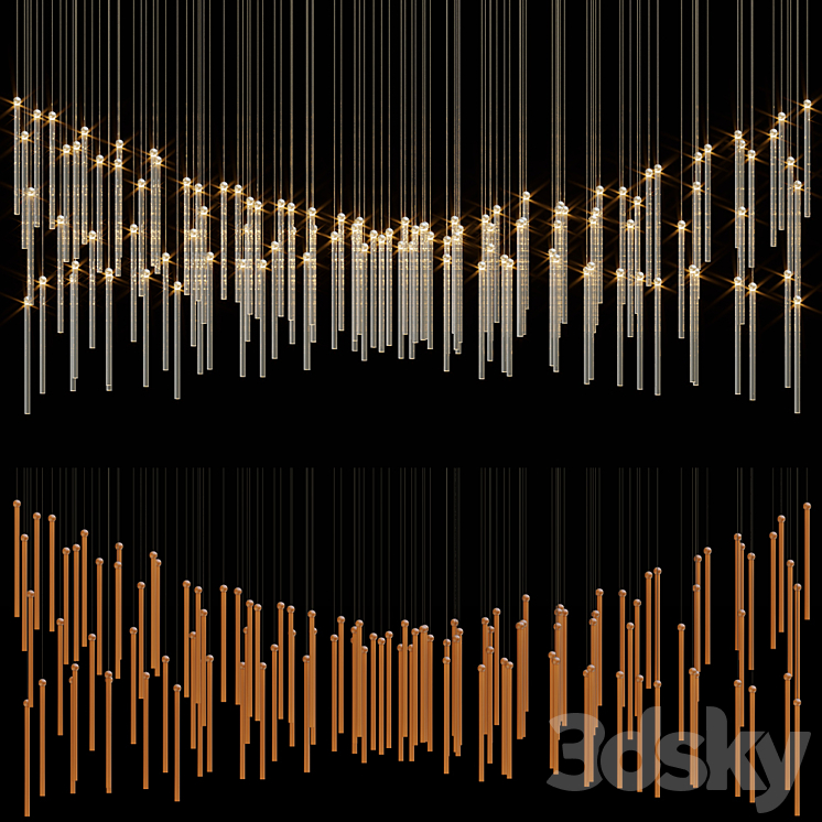 [3DSKY] Chandelier Light Vargov 3D Model | NEW UPDATE 2023