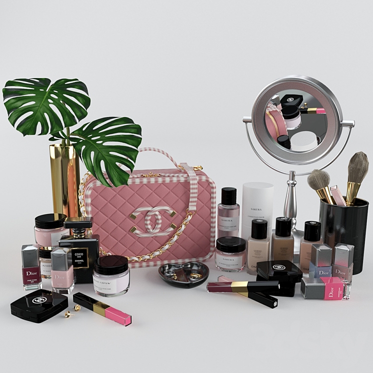 Makeup set - Beauty salon - 3D model