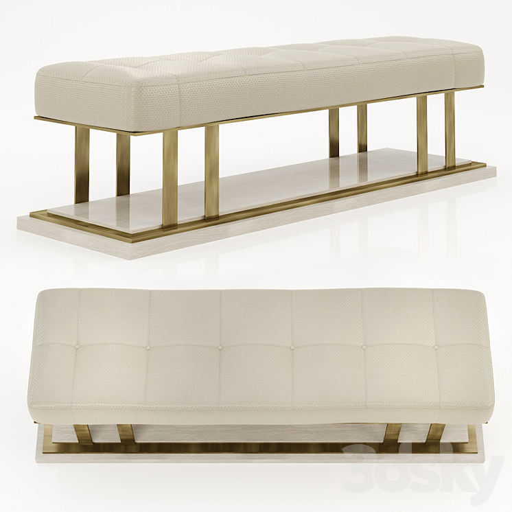 The sofa and chair Alexandra bench - Other soft seating - 3D model