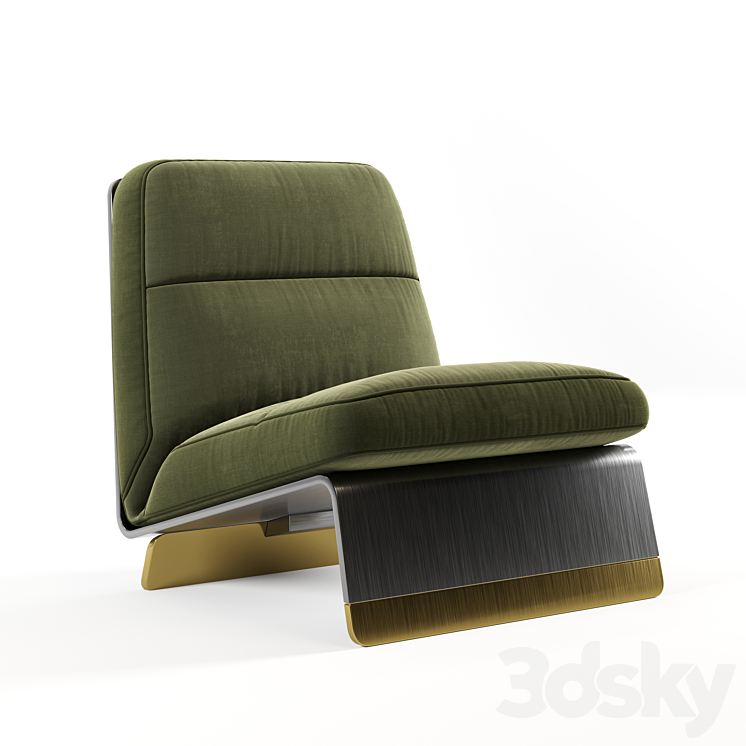 Chair baxter greta - Arm chair - 3D model