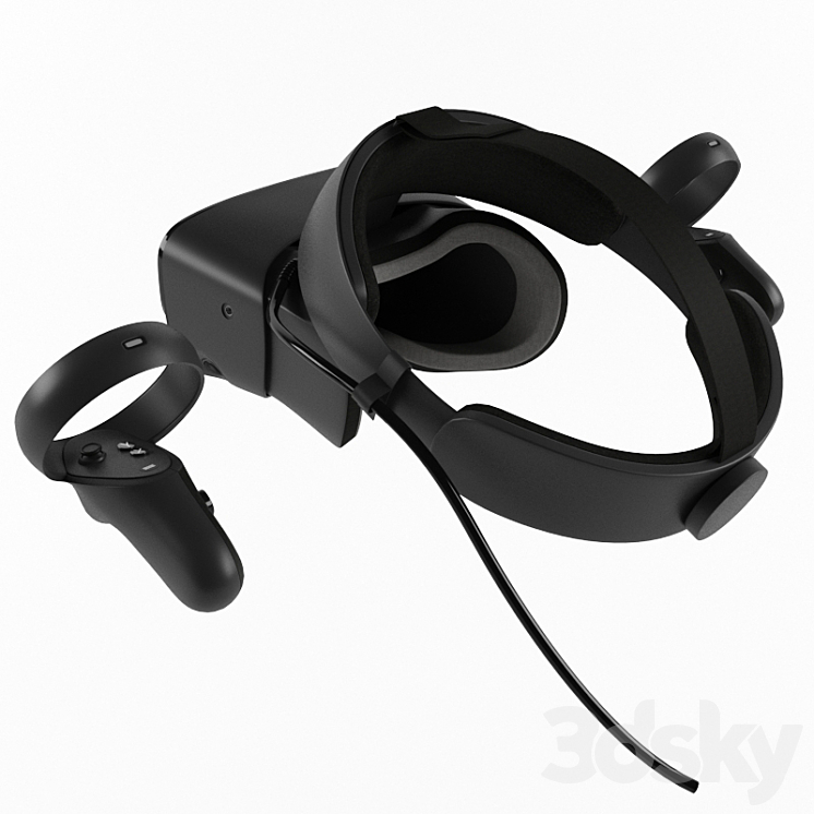 Oculus Rift S VR Headset 3D Model 3DSKY Decor Helper