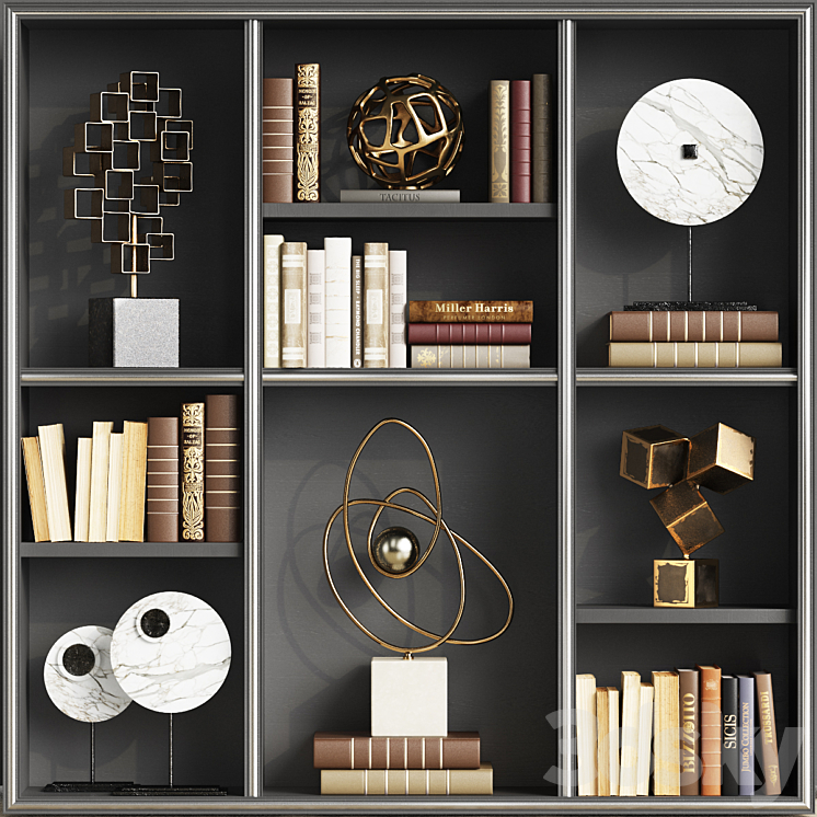 [3DSKY] Decor Set 39 3D Model | NEW UPDATE 2023