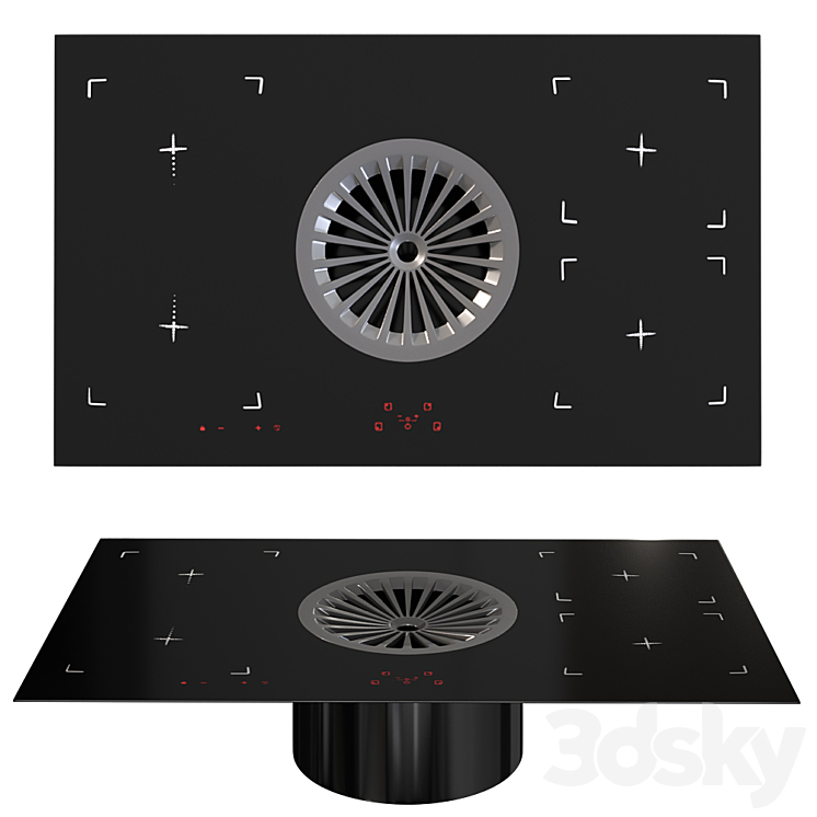 Silverline SUPREME 3412 Hood / Hob - Kitchen appliance - 3D model