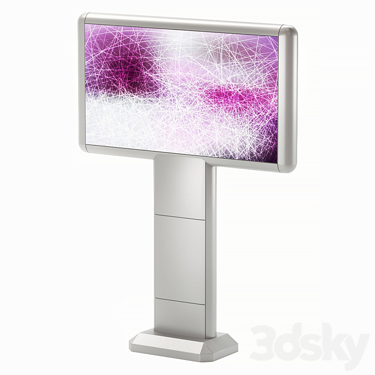 LED banner - Urban environment - 3D model