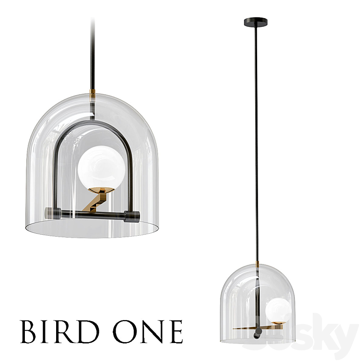 BIRD_ONE - Pendant light - 3D model