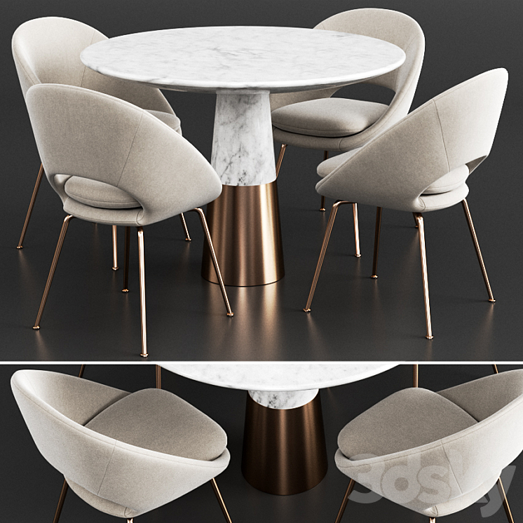 cb2 vex marble table