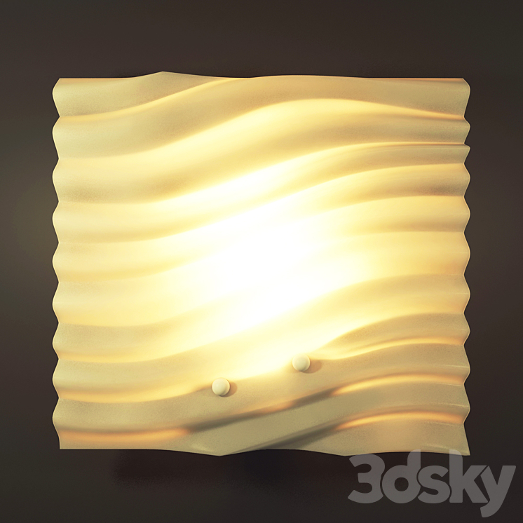Wave lamp - Wall light - 3D model