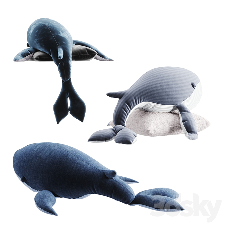 Whale_toy_set - Toy - 3D model