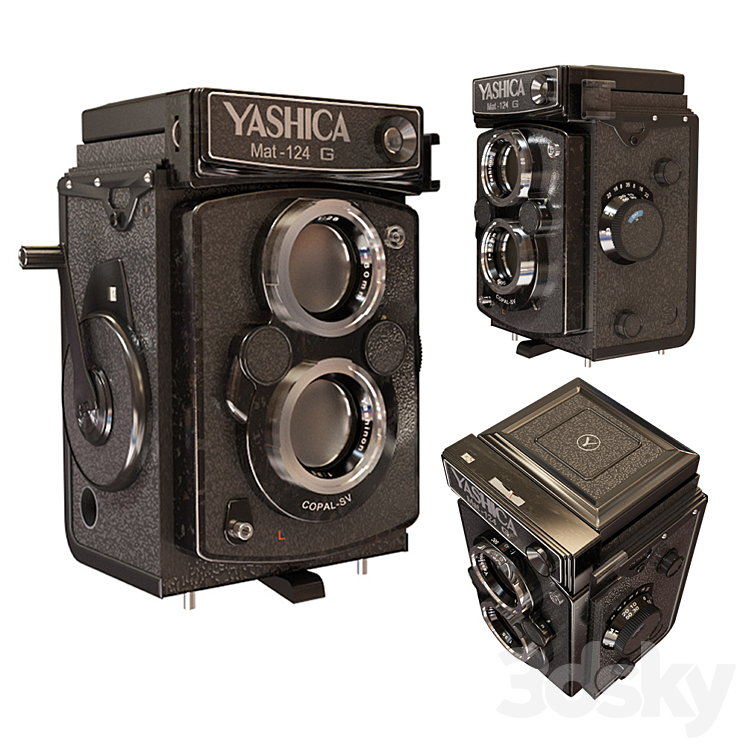 Yashica old camera - Miscellaneous - 3D model