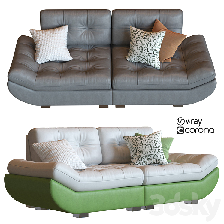 Contemporary sofa Manbas - Sofa - 3D model