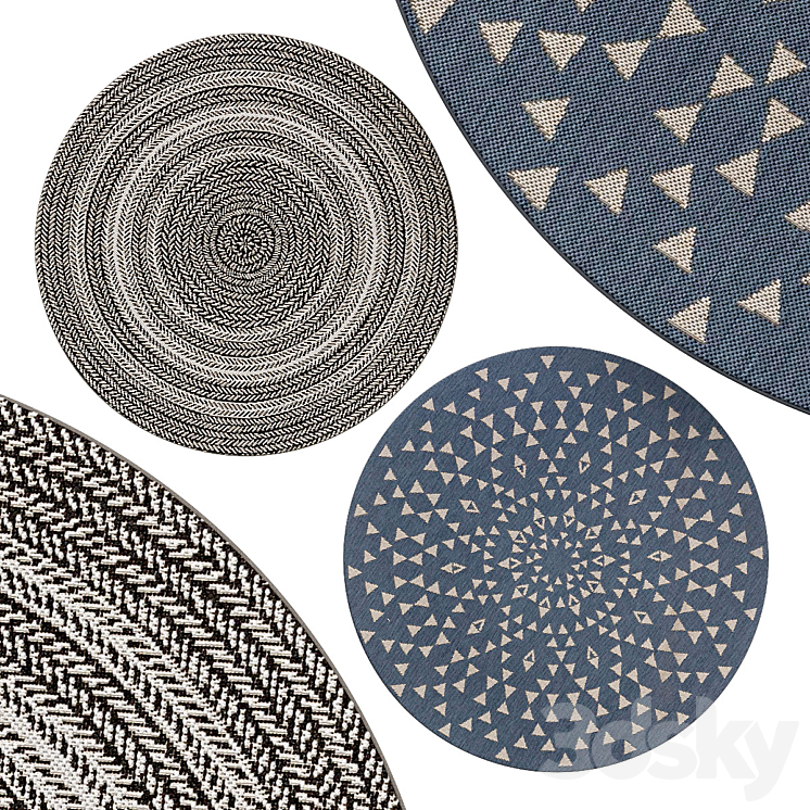 Circle rugs | Number 014 - Carpets - 3D model