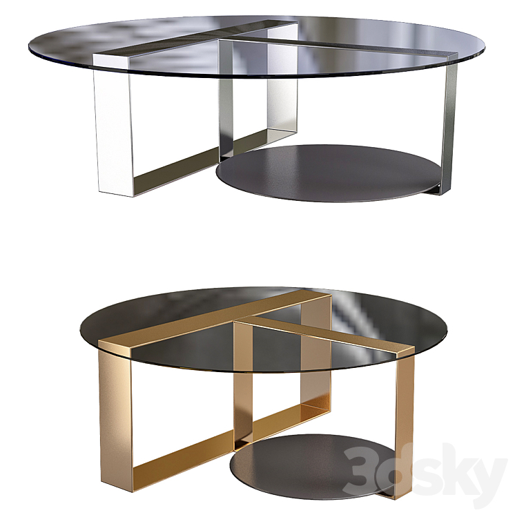 [3DSKY] Minotti Coffee Table №19 3D Model | NEW UPDATE 2023