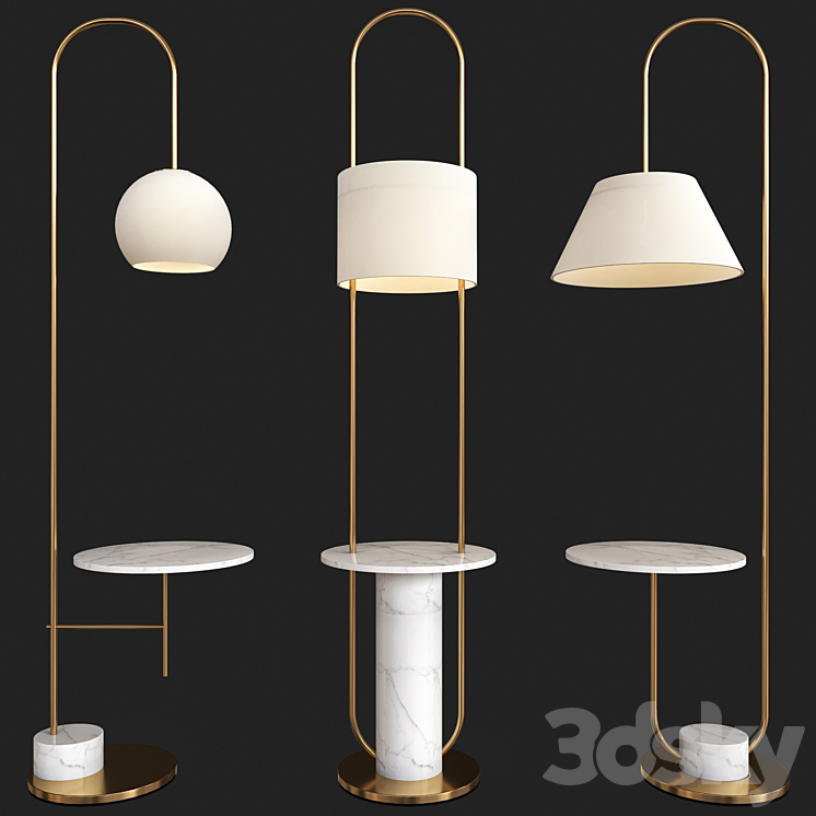 floorlampset_02 - Floor lamp - 3D model