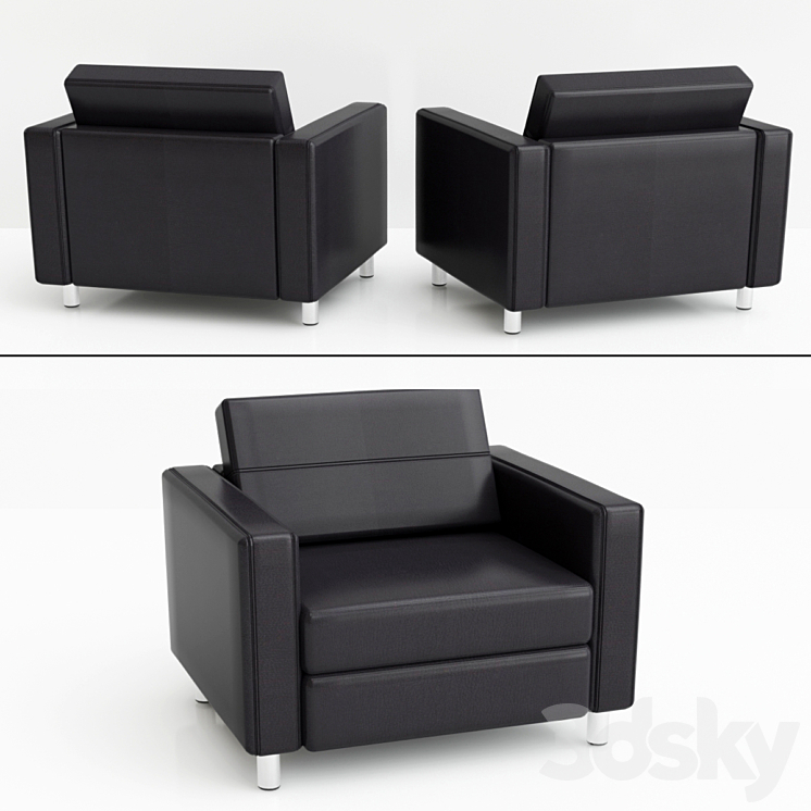 Pacific arm chair - Arm chair - 3D model
