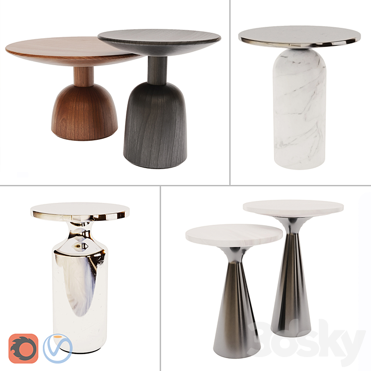 Side Tables - Vol.01 - Table - 3D model