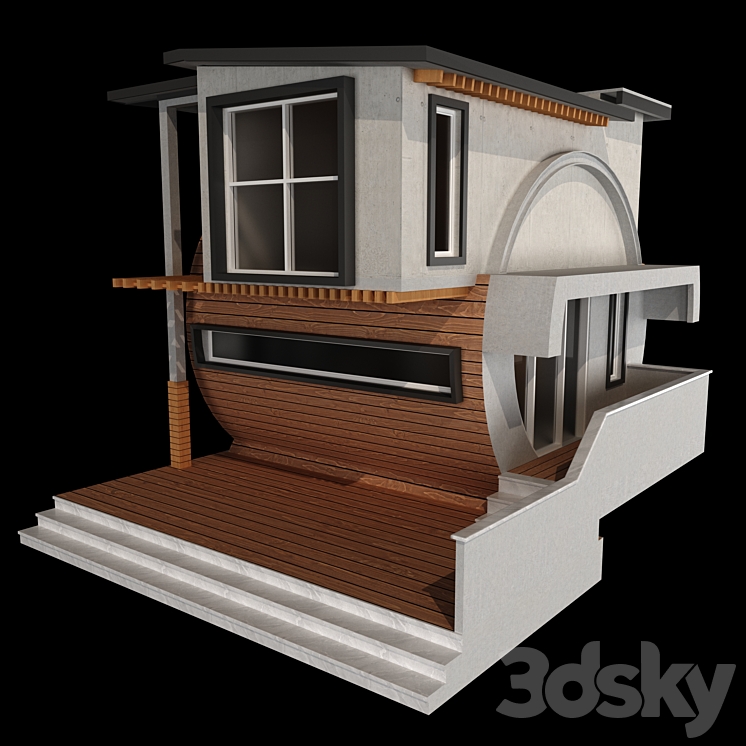 small house - Building - 3D model