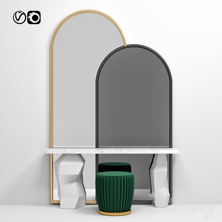 Console - Dressing table - 3D model