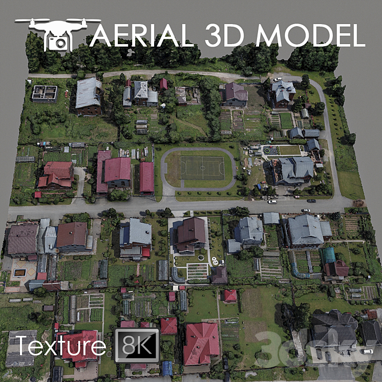 [3DSKY] Residential Area 83 3D Model | NEW UPDATE 2023