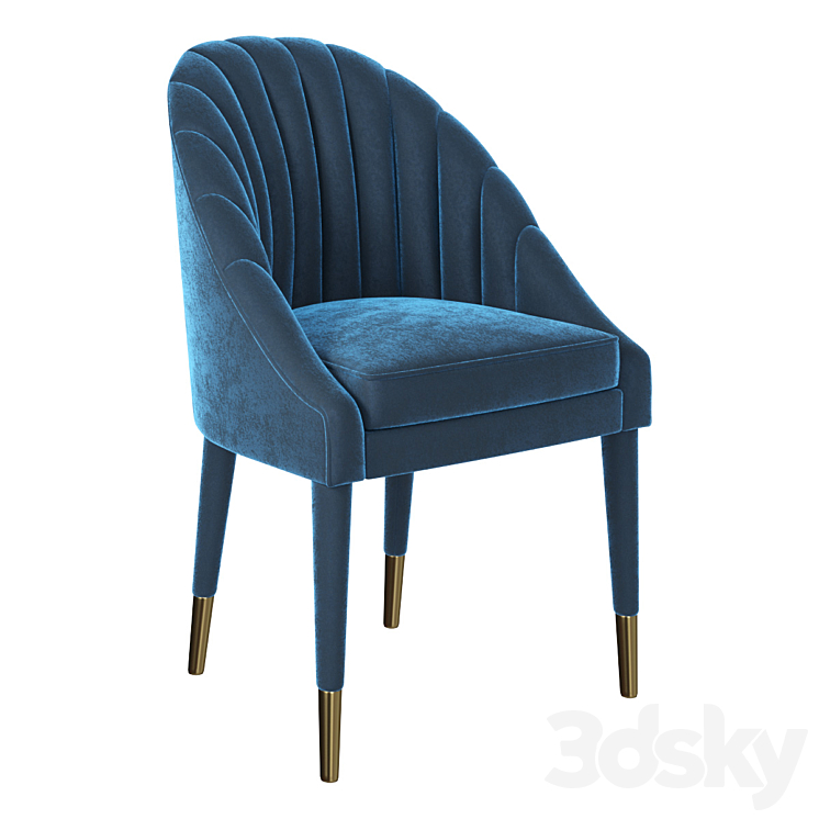 [3DSKY] Cb2 Hayden Round Bar & Counter Stools 3D Model | NEW UPDATE 2023