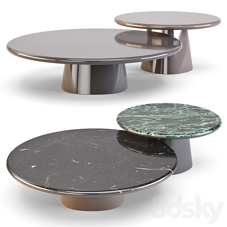 Meridiani: Leon - Coffee and Side Tables - Table - 3D model