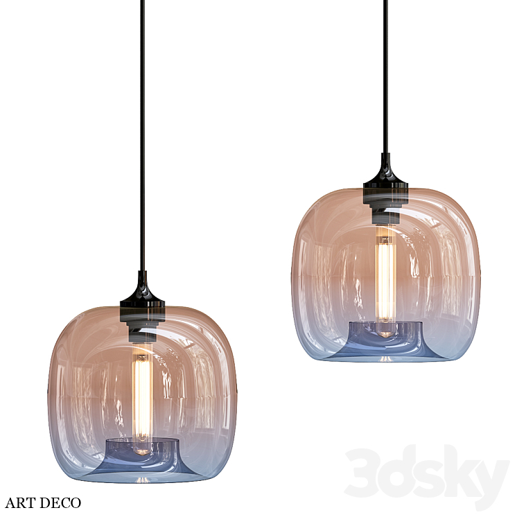 ART DECO - Pendant light - 3D model