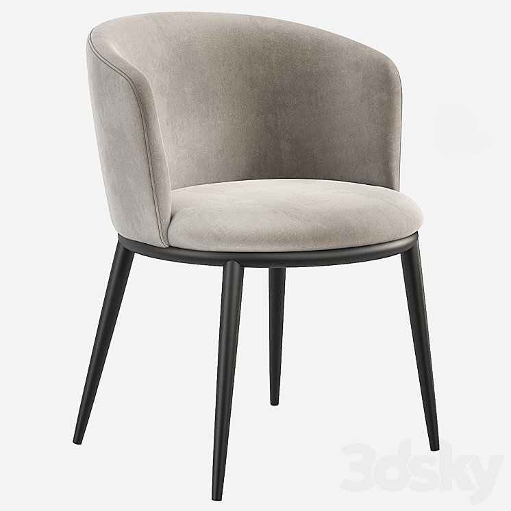 [3DSKY] Eichholtz Filmore Dining Chair 3D Model | NEW UPDATE 2023