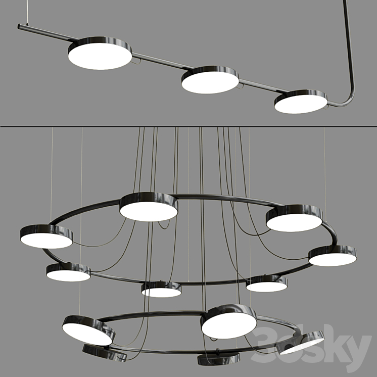 ARO collection - Pendant light - 3D model