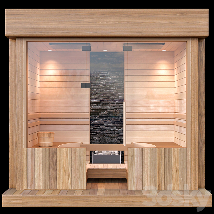 [3DSKY] Sauna 3 3D Model | NEW UPDATE 2024