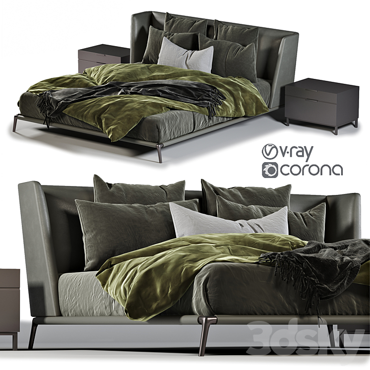 Poliform Bed - Bed - 3D model