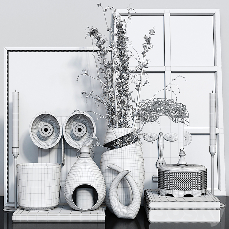 Decor Set 07 - Decorative set - 3D model