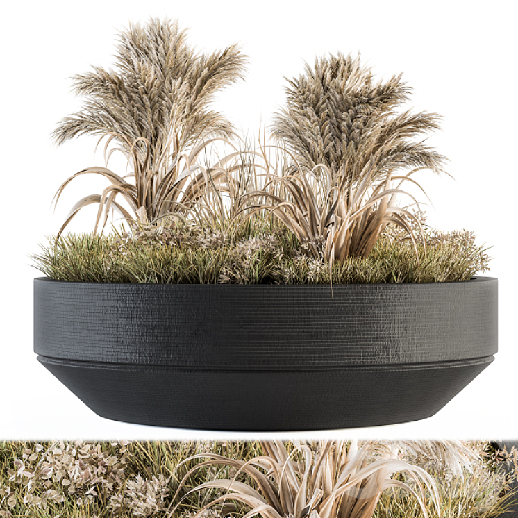 [3DSKY] Outdoor Plants Tree In Concrete Pot - Set 128 3D Model | NEW ...